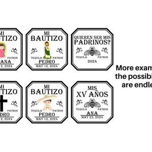 Mini Patron Tequila Custom Label 50ML, Birthday Gift, Groomsmen Gift ...