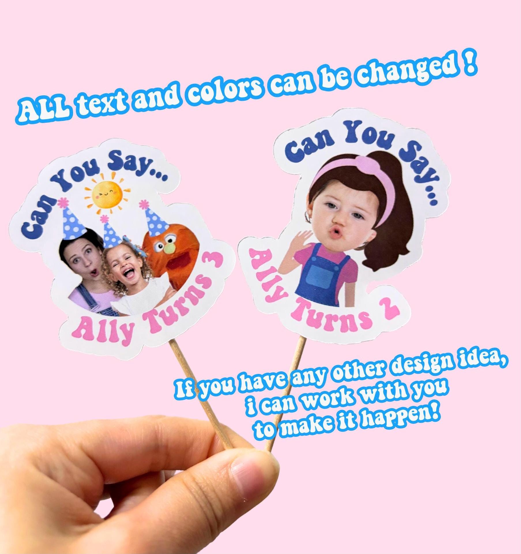 Ms Rachel Personalized Cupcake Toppers, Can You Say Cupcake Toppers ...