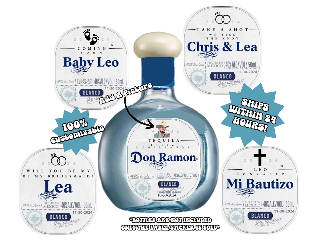 Personalized Mini Don Julio Tequila Label 50ML, Groomsmen Gift, Custom ...