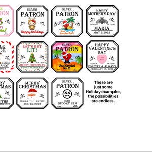 Custom Patron Label, Liquor Label, Graduation Bottle Labels, Grad Gift ...