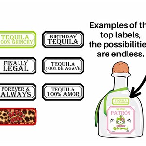 Personalized Patron Label, Birthday Bottle Labels, Groomsmen Gift ...