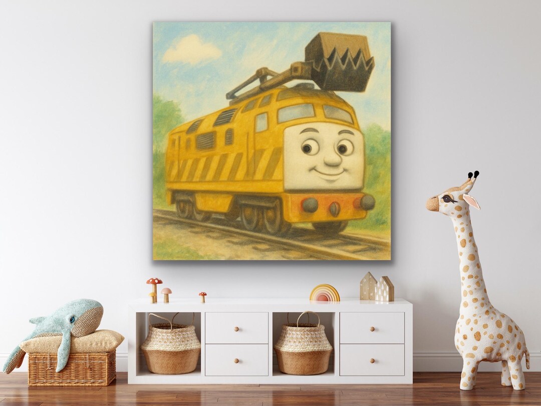 Diesel Ten ART, Thomas the Tank Engine Print, Cool Qwerky Children’s ...