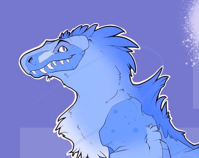 Bubble Blue Raptor Adopt - Etsy