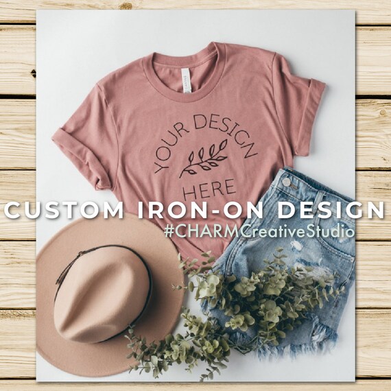 Custom Heat Transfer Vinyl Iron on Decal Apparel Decal - Etsy