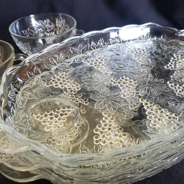 Vintage Glass Plates - Etsy