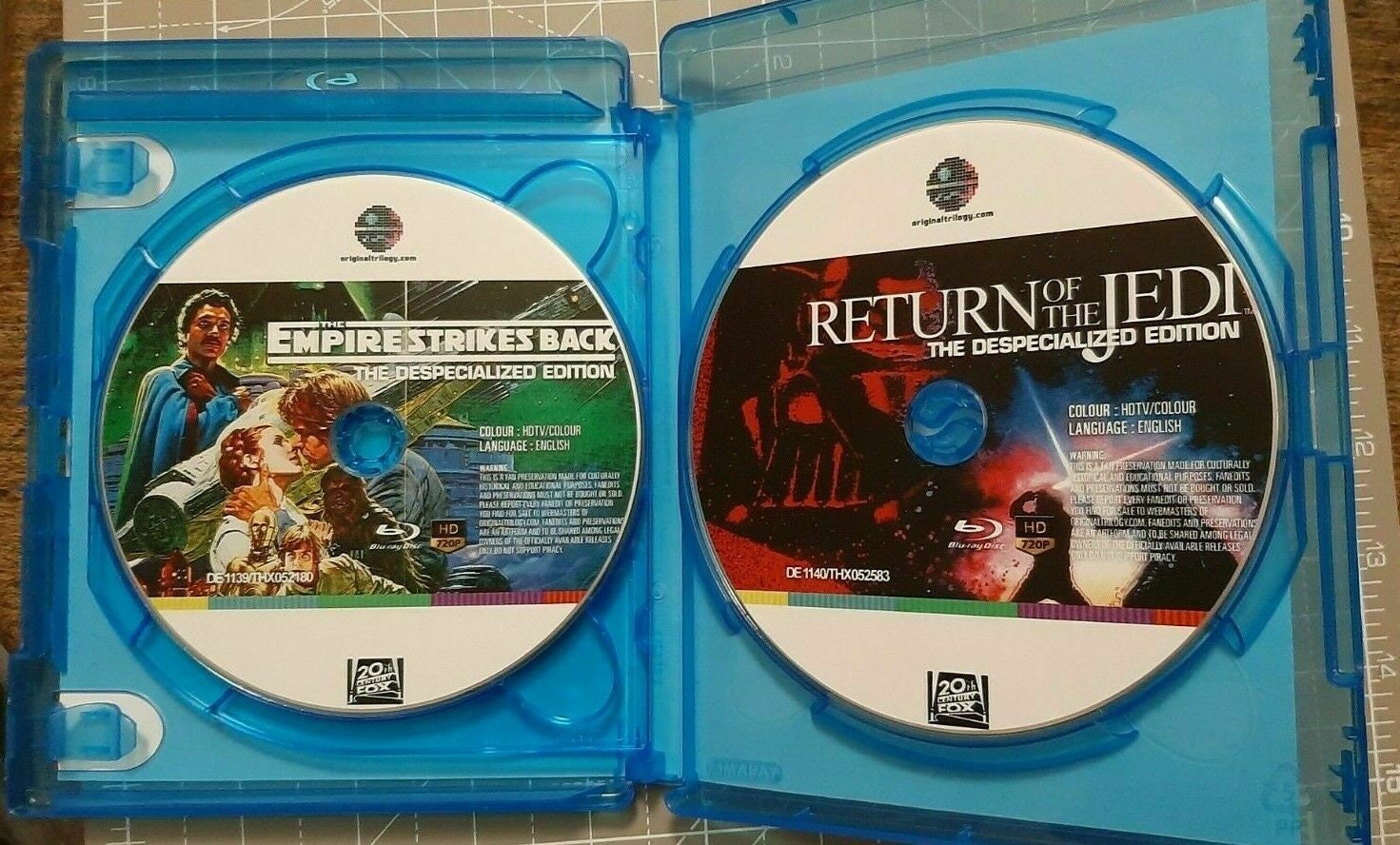 Star Wars Original Theatrical Trilogy Blu-ray DESPECIALIZED - Etsy