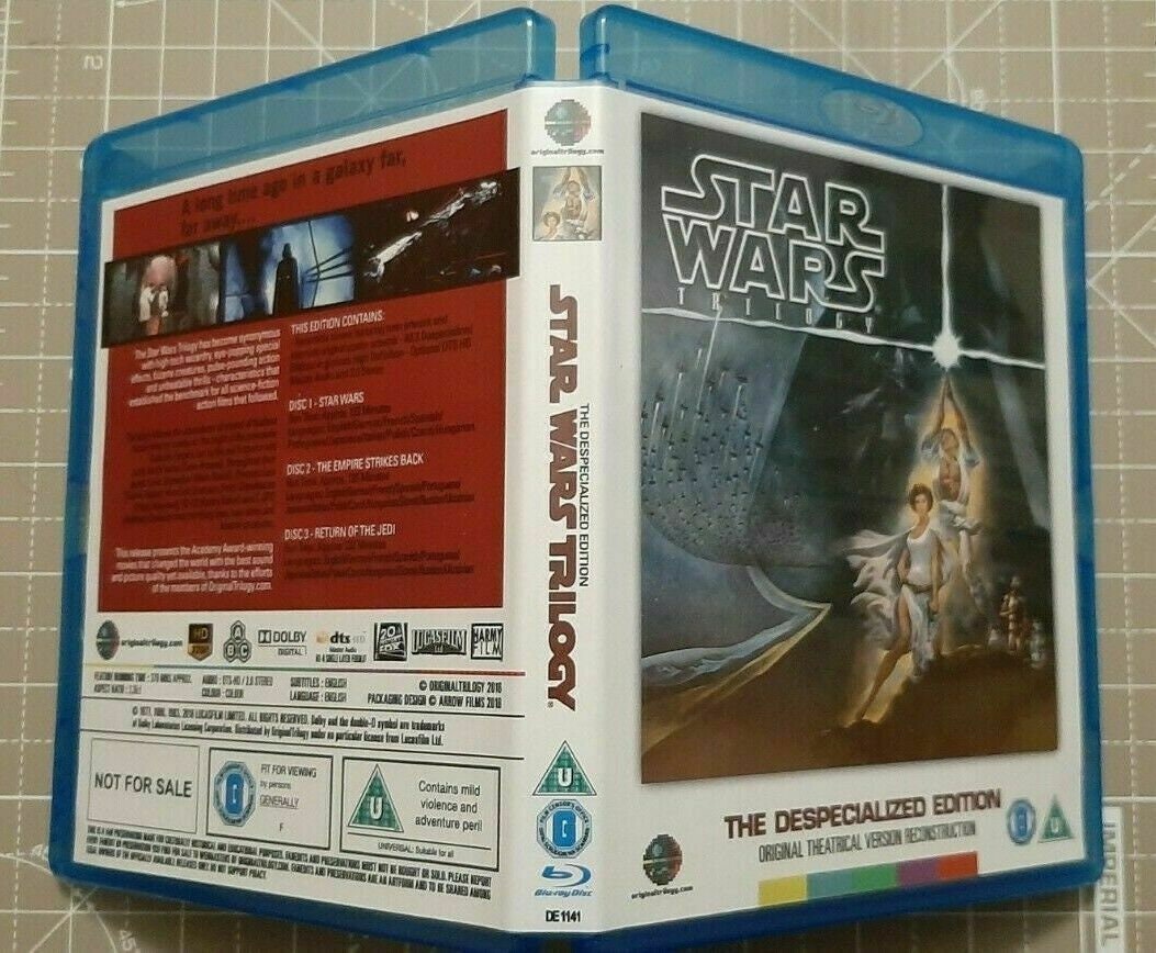 Star Wars The Despecialized Edition Blu Ray Theatrical 52 Off
