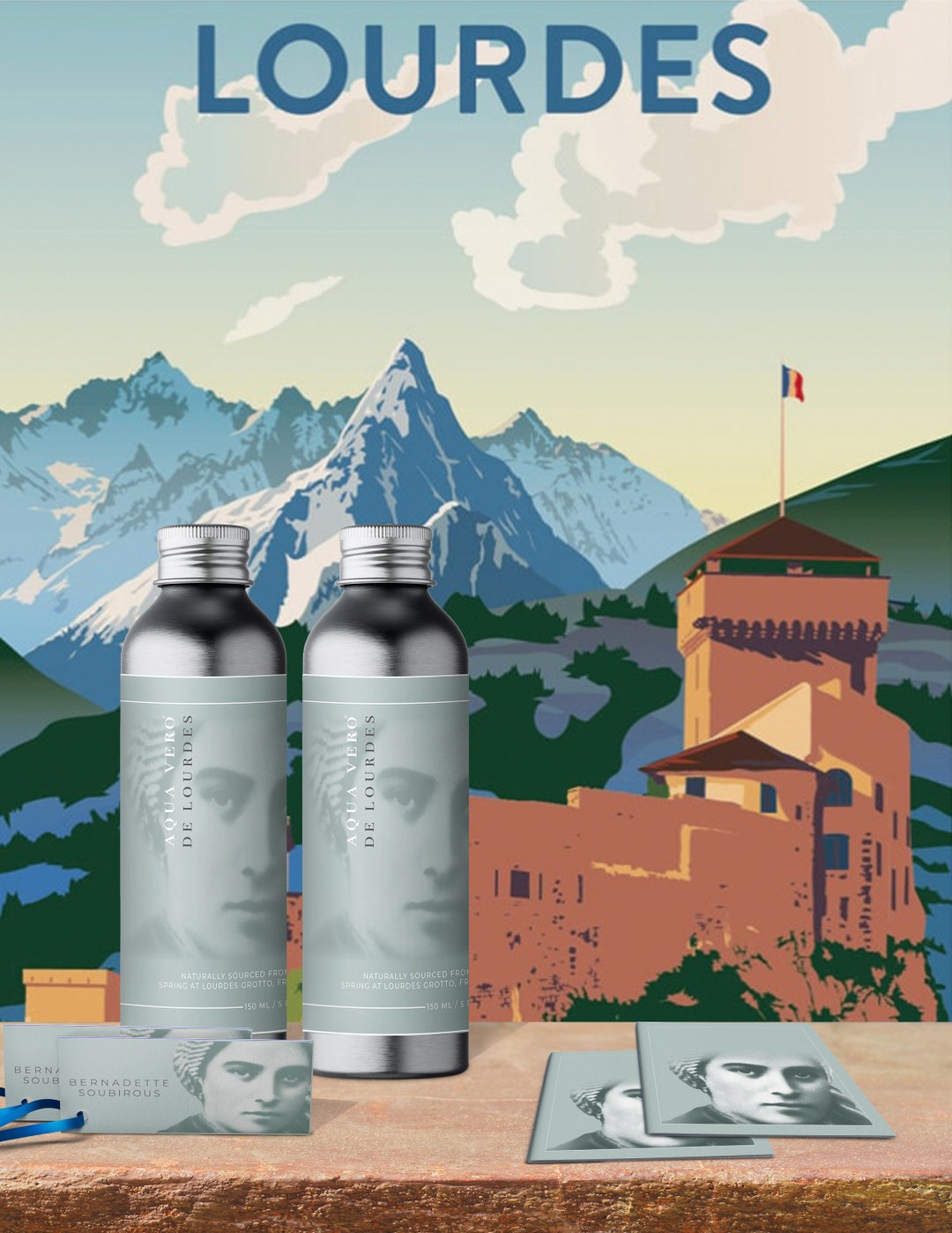Fresh Lourdes Holy Water: Grotto Spring Source, France (2x150ml) - Etsy