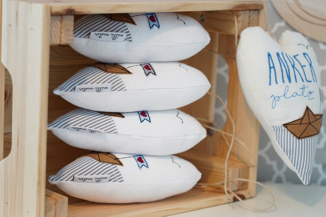 Fabric Heart With anchorage Lettering - Etsy