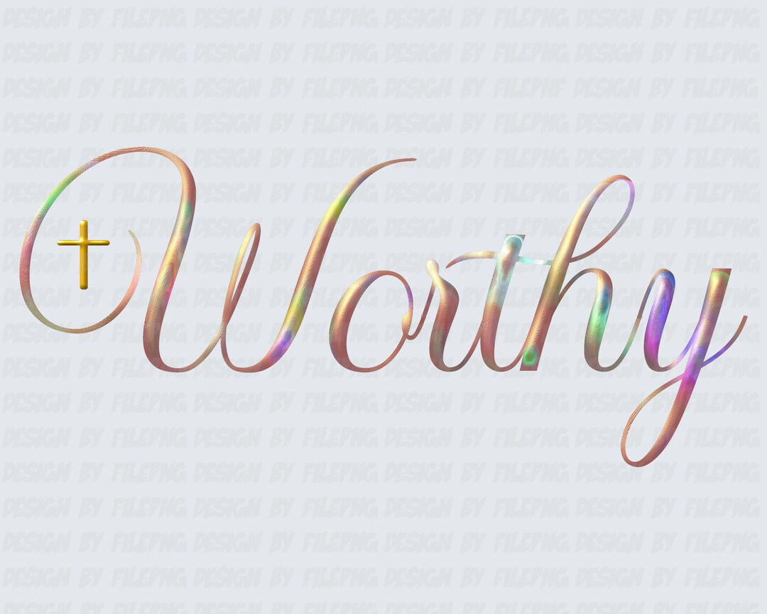 Worthy Cross Svg Png CHRISTIAN SUBLIMATION DESIGNS Downloads - Etsy
