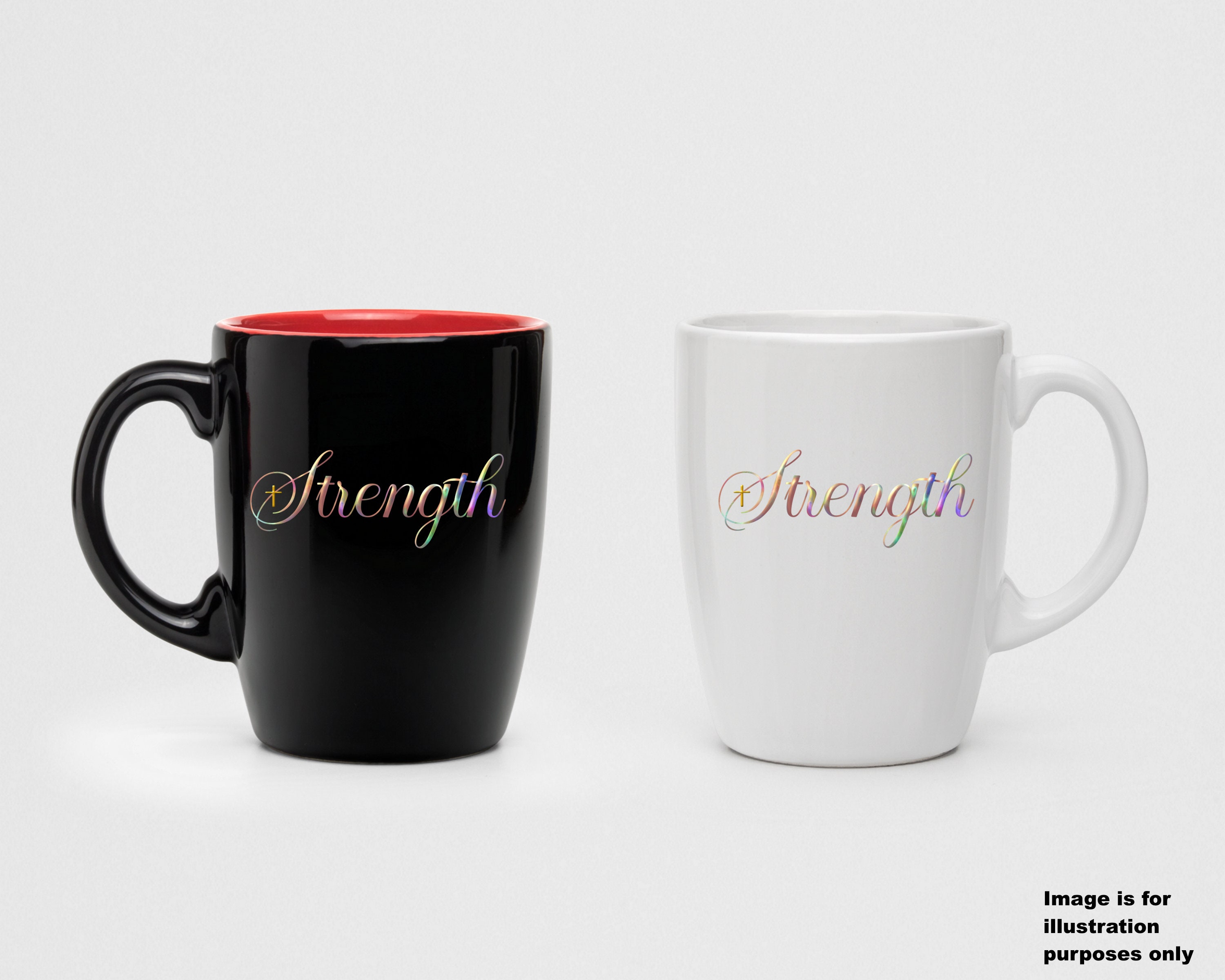 Strength Cross SVG PNG: Christian Scripture Design (digital Download ...