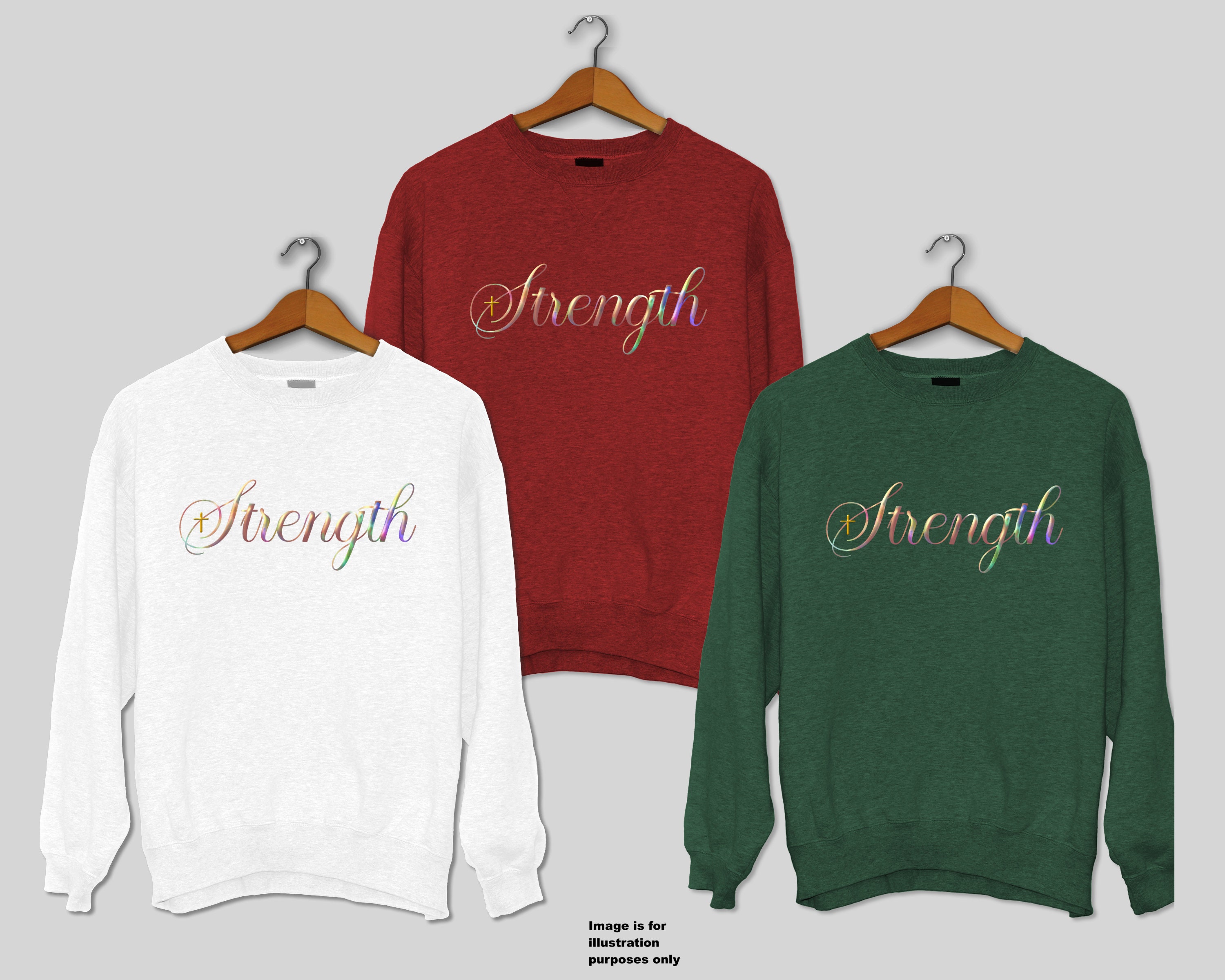 Strength Cross SVG PNG: Christian Scripture Design (digital Download ...