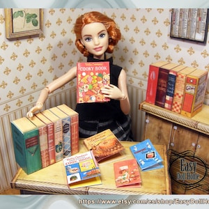 Printable 1:6 Miniature, Cookbooks Covers, Big Collections in Box ...