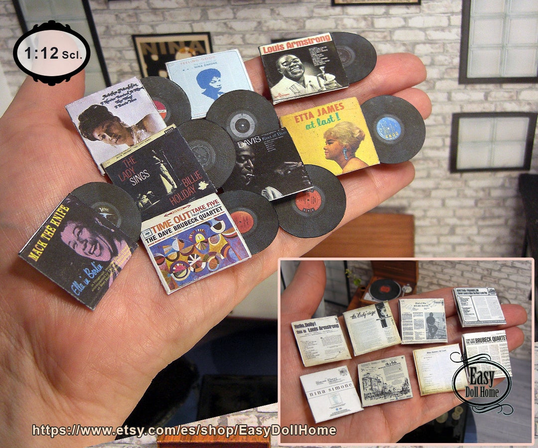 1:12 Scale Best Music Jazz and R&B Albums, Authentic Reproductions ...