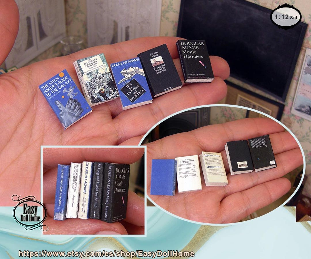Miniature Best Love Novels, 1:12 Scale, Authentic Covers Books With ...