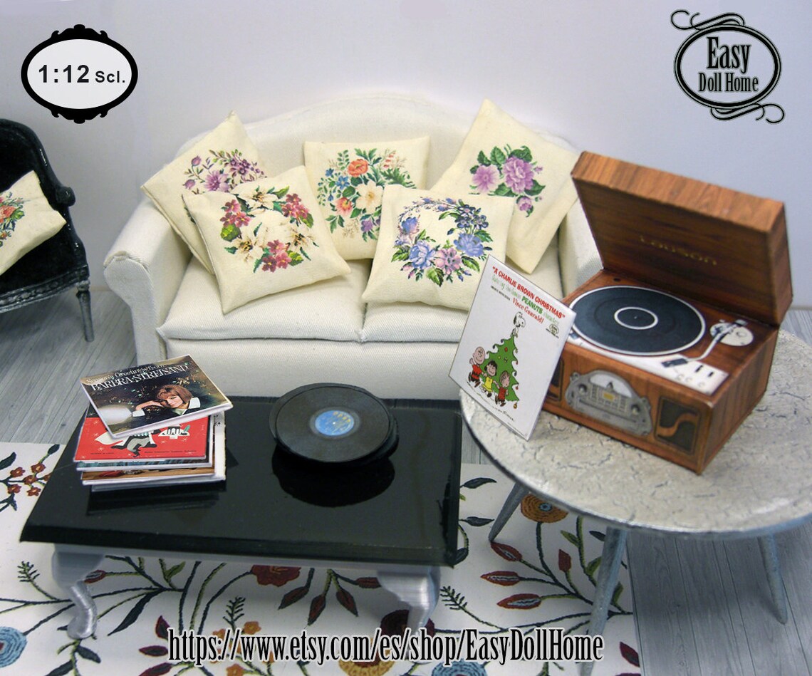 1:12 Scale Music Christmas Vintage Albums, Authentic Reproductions ...