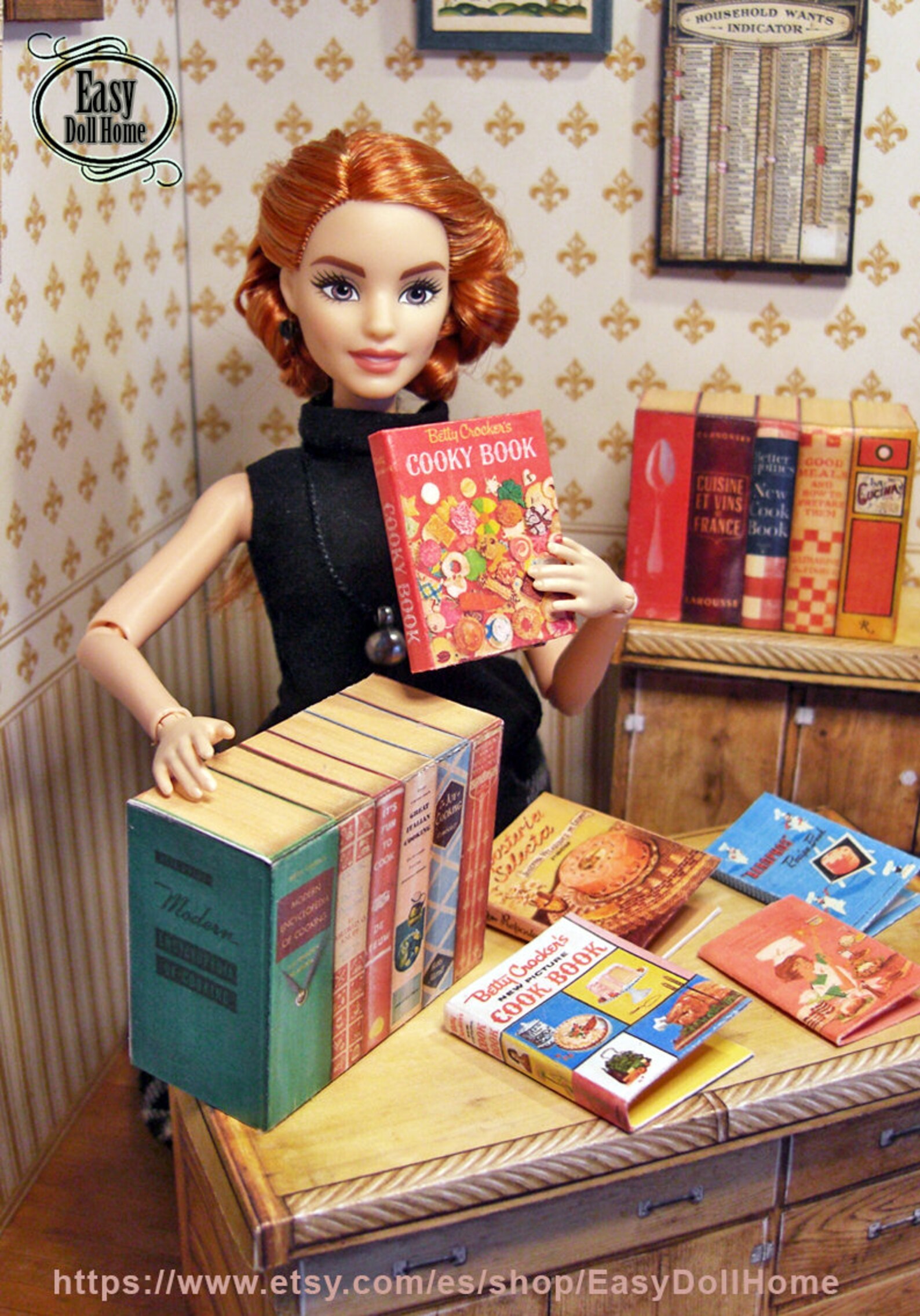 Printable 1:6 Miniature Cookbooks Covers Big Collections in - Etsy