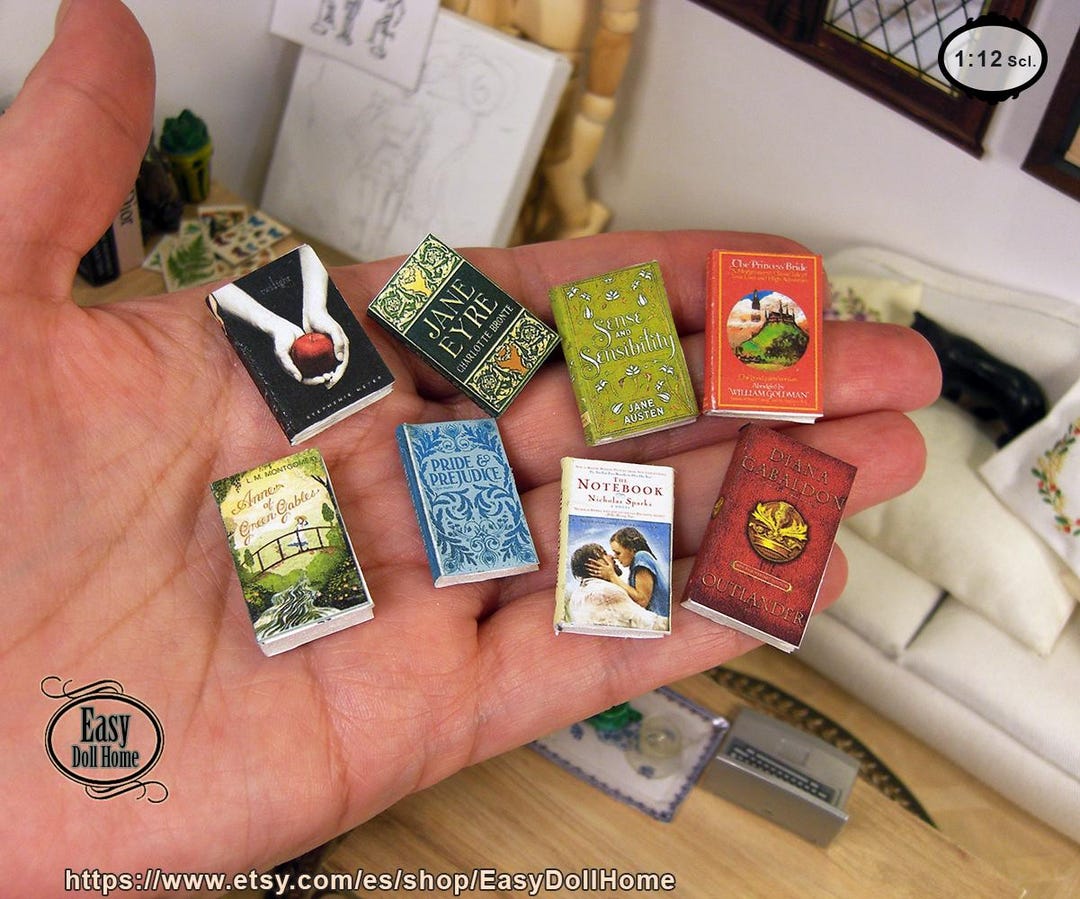 Miniature Best Love, Valentine Day Novels, 1:12 Scale, Authentic Covers ...