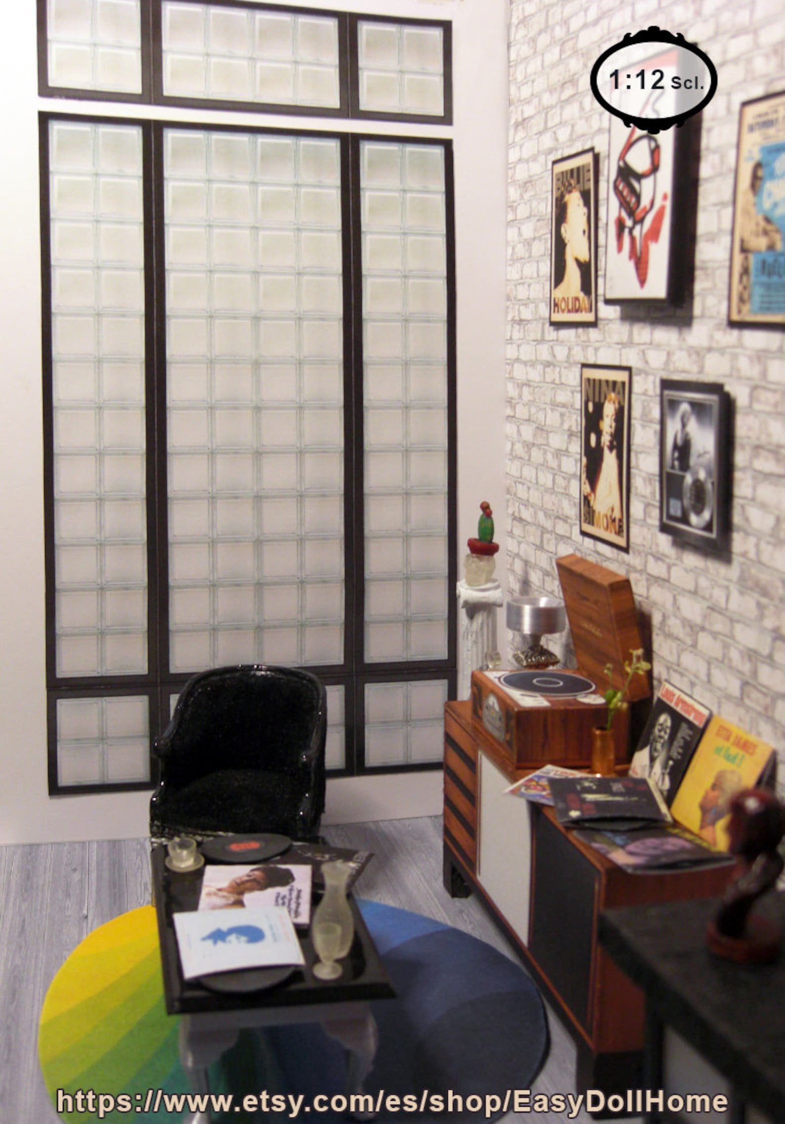 1:12 Scale, Dollhouse Windows,glass Blocks, Modern Dollhouse Miniature ...
