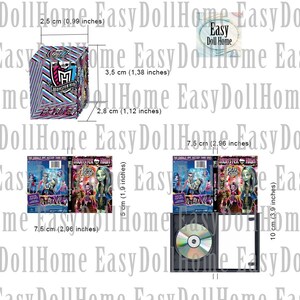1 6 Miniature Dvds Openable And Covers With Box For Storage Best