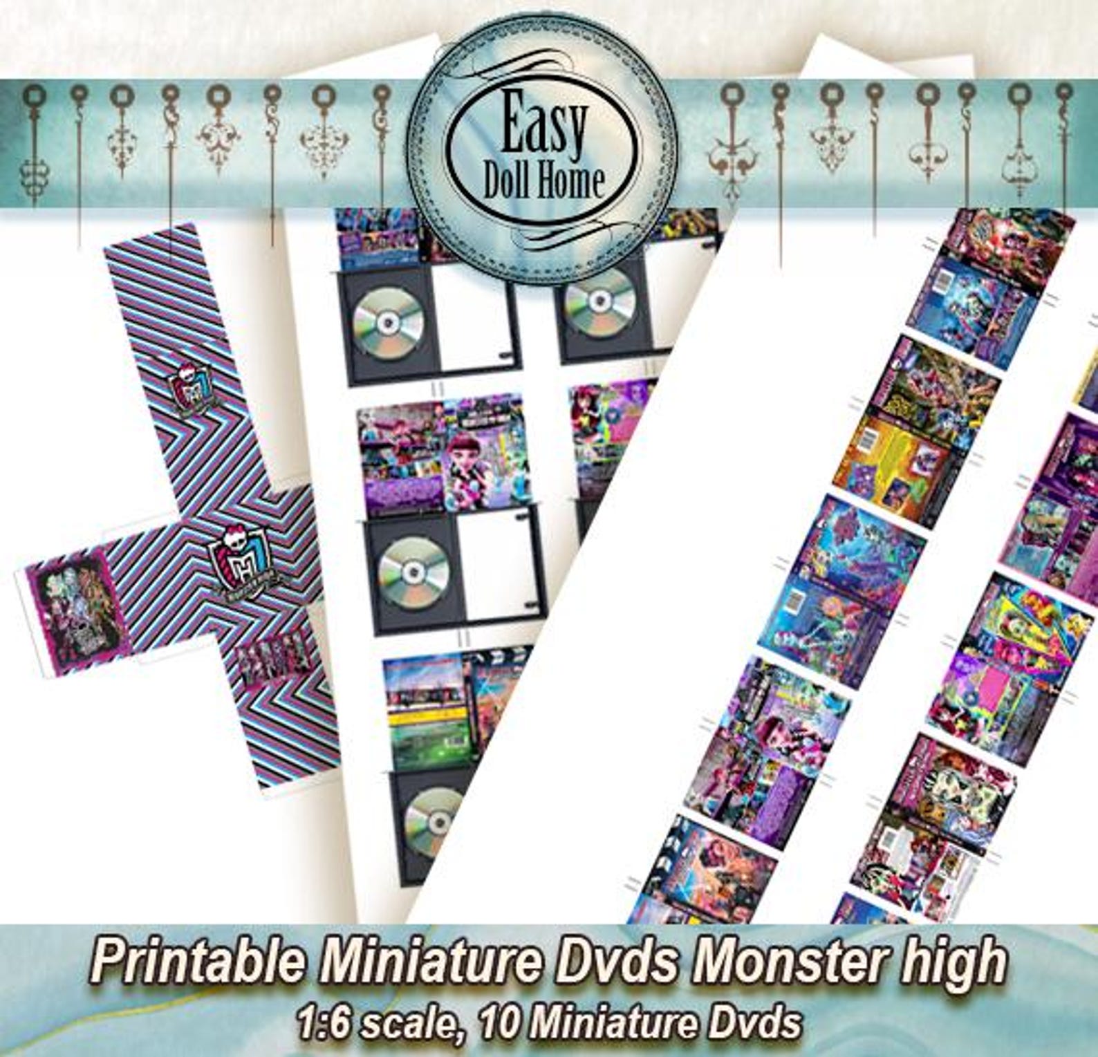 1 6 Miniature Dvds Openable And Covers With Box For Storage Best