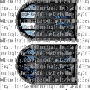 1:12 Scale, Dollhouse Black Windows, Wednesday Addams Inspired, Gothic ...