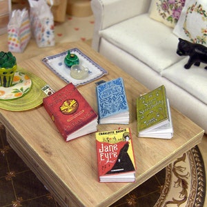 1:12 Scale, Pride and Prejudice, Miniature Book and Bookmark, Jane ...