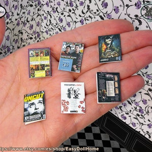 1:12 Scale Miniature Gothic Covers Magazines, Authentic Reproductions ...