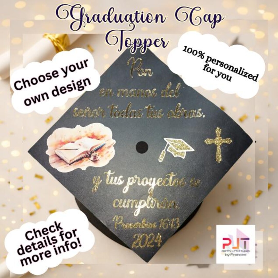 Custom Graduation Cap Topper: Personalized Keepsake, Senior Gift - Etsy
