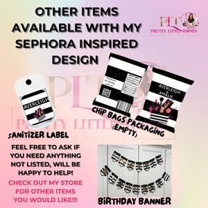 Cupcake Sephora-deluxe Inspired Cupcake Topper Digital File PDF PNG JPG ...
