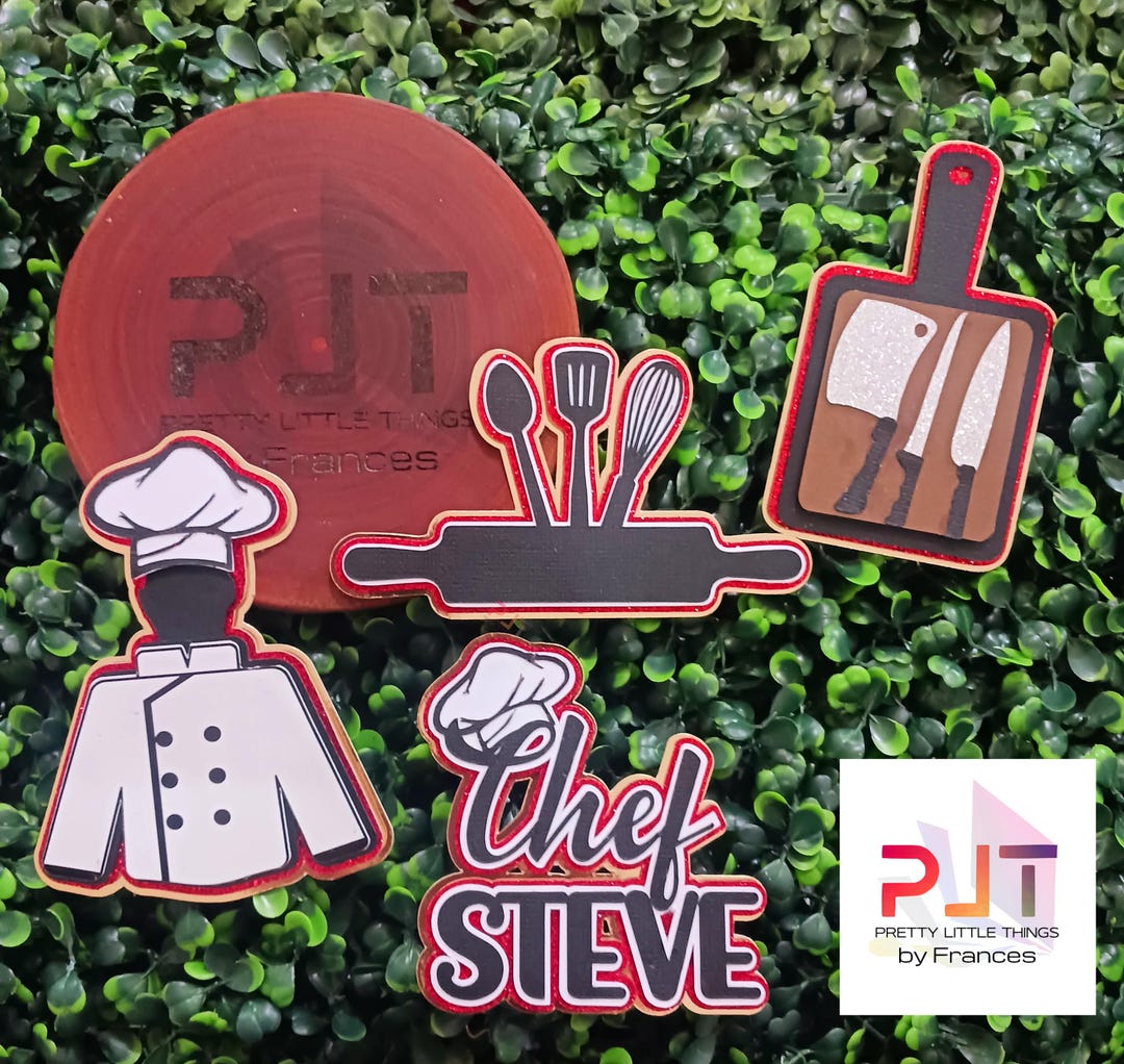 Chef Themed Cake Topper Personalized - Etsy