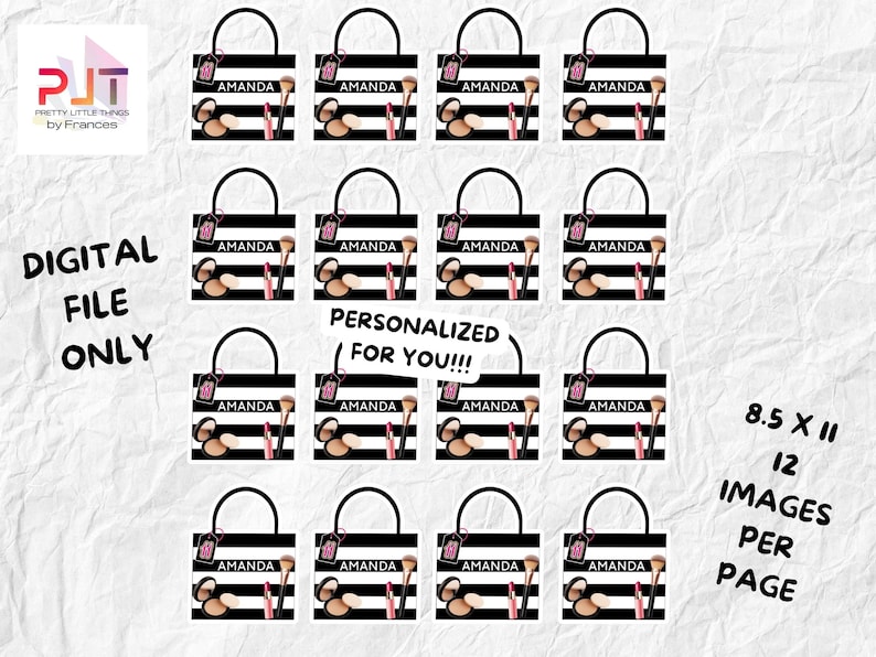 Cupcake Sephora-deluxe Inspired Cupcake Topper Digital File PDF PNG JPG ...