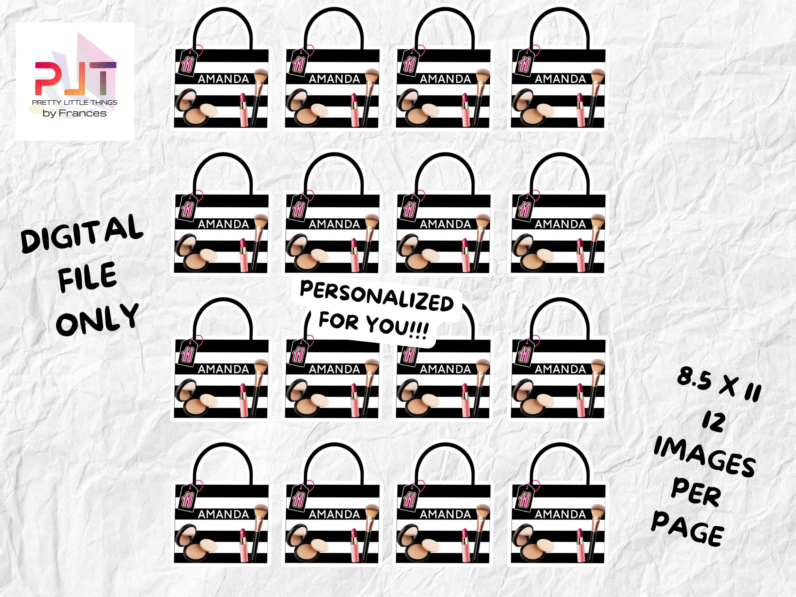 Cupcake Sephora-deluxe Inspired Cupcake Topper Digital File PDF PNG JPG ...