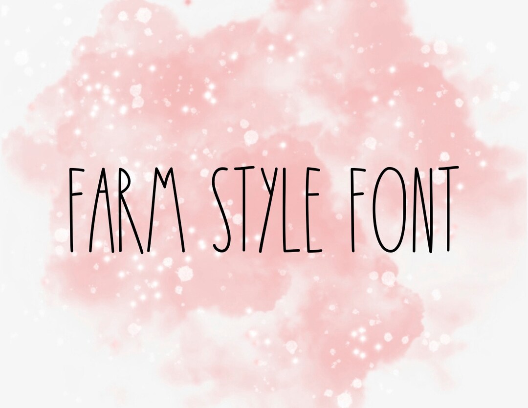 Farm Style Font, Laundry Room Font, Kitchen Font, Office Font, Inspired ...