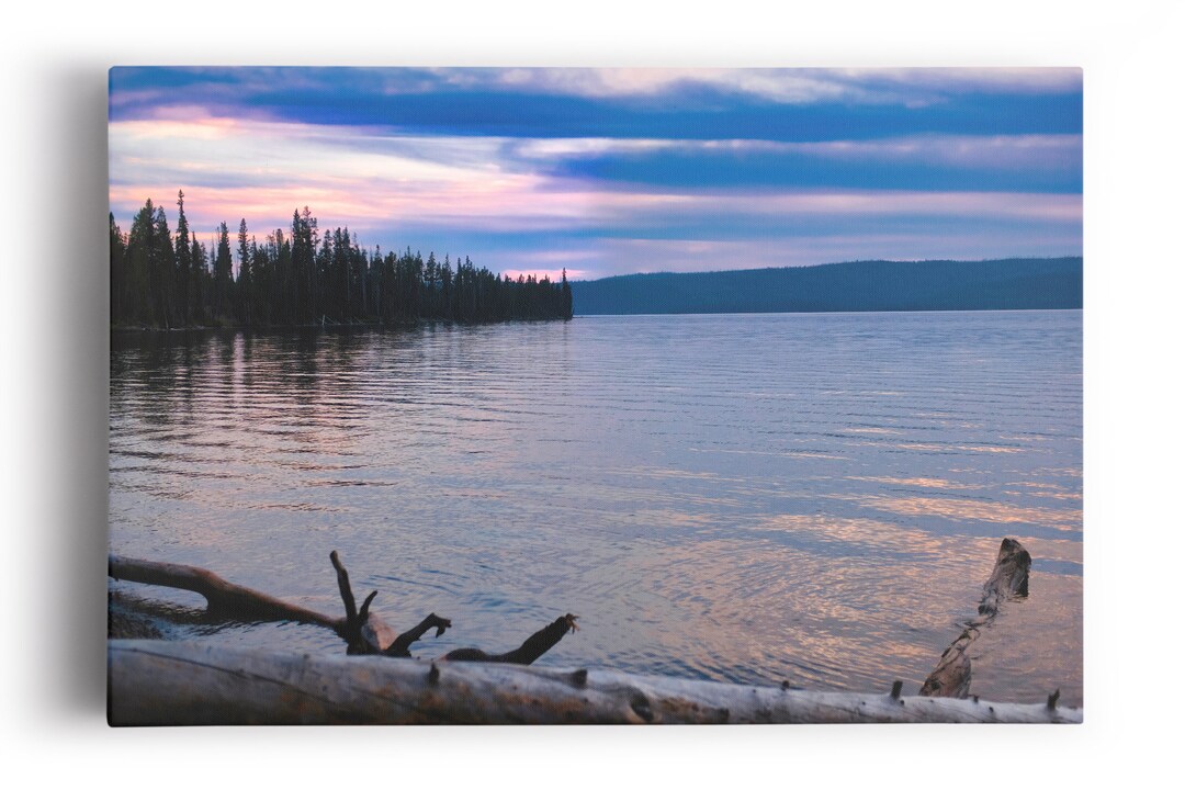 Yellowstone National Park Lake Blue Hour Grand Tetons - Etsy
