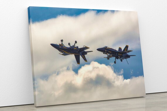 American Patriotic Blue Angels US Navy Gorgeous Scene Canvas - Etsy