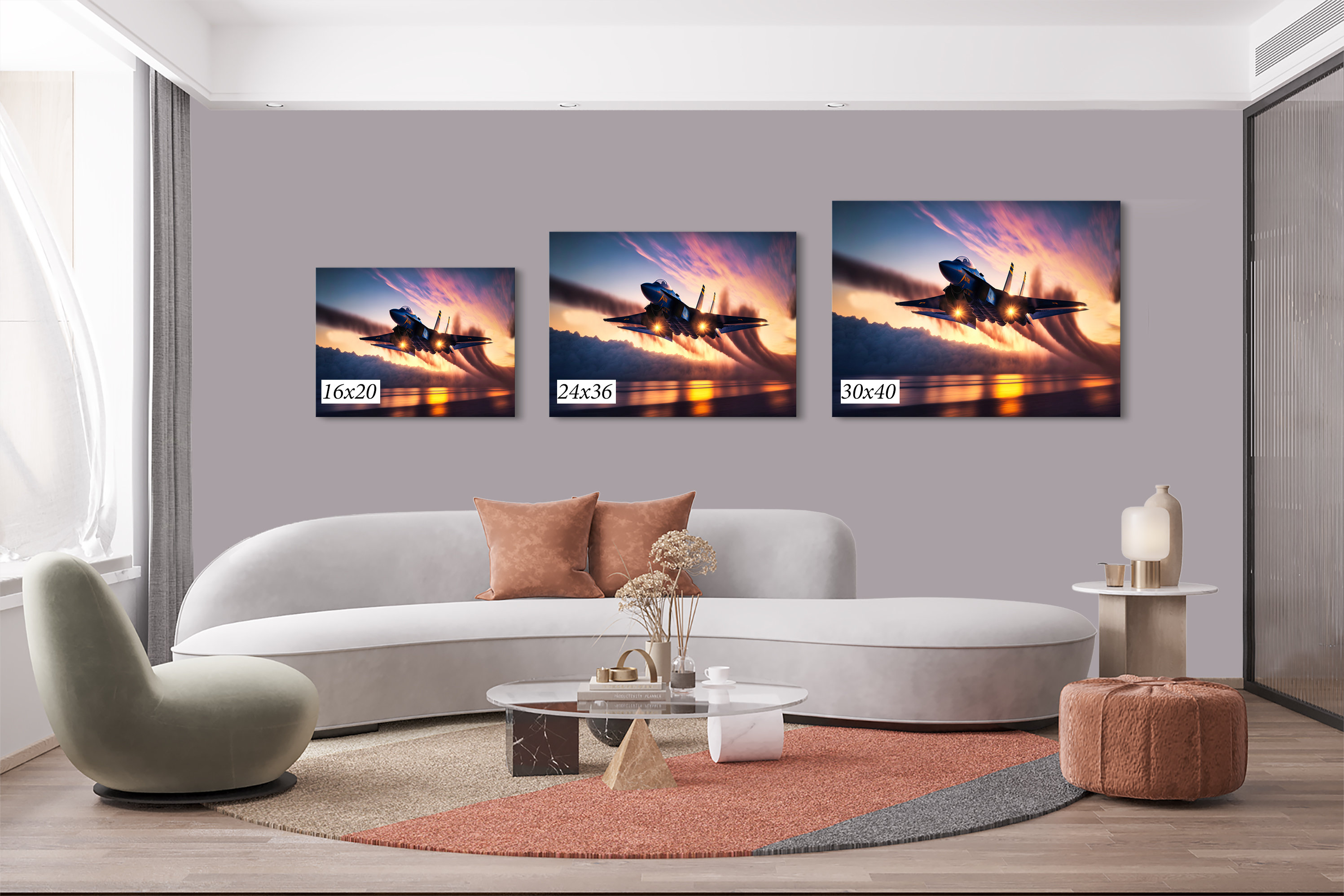American Patriotic Blue Angels US Navy Gorgeous Scene Canvas Prints ...