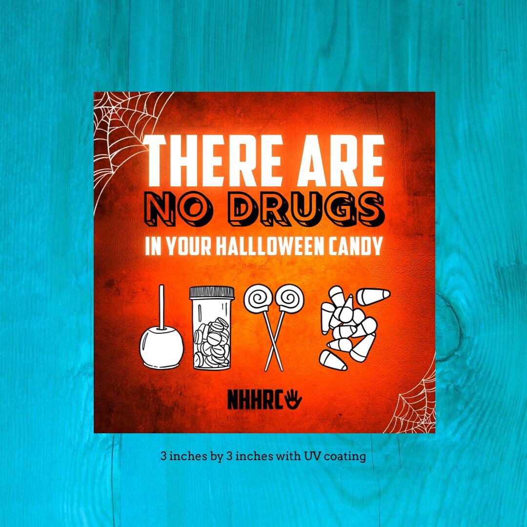 Harm Reduction Halloween Candy Sticker - Etsy