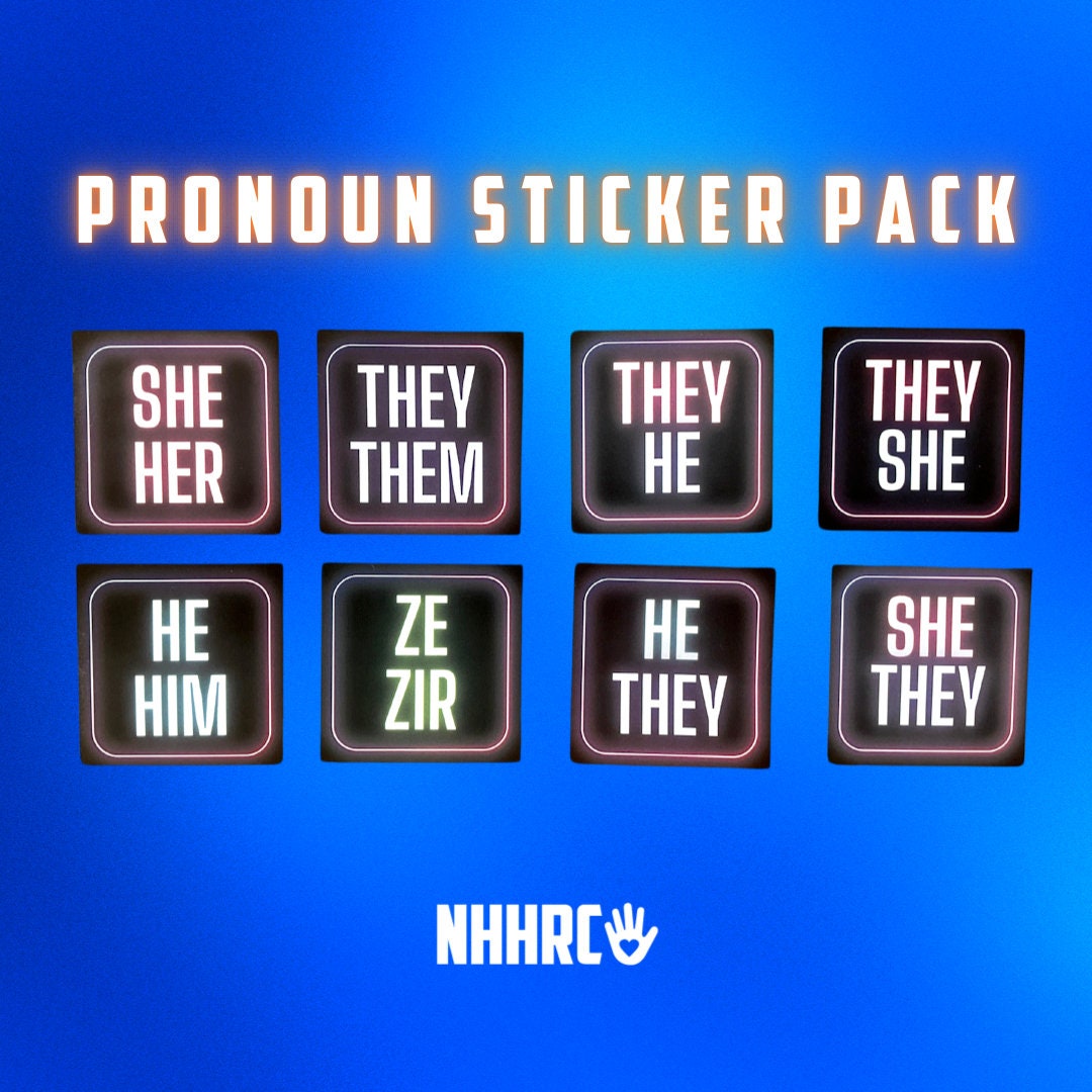 Pronoun Sticker Pack - Etsy