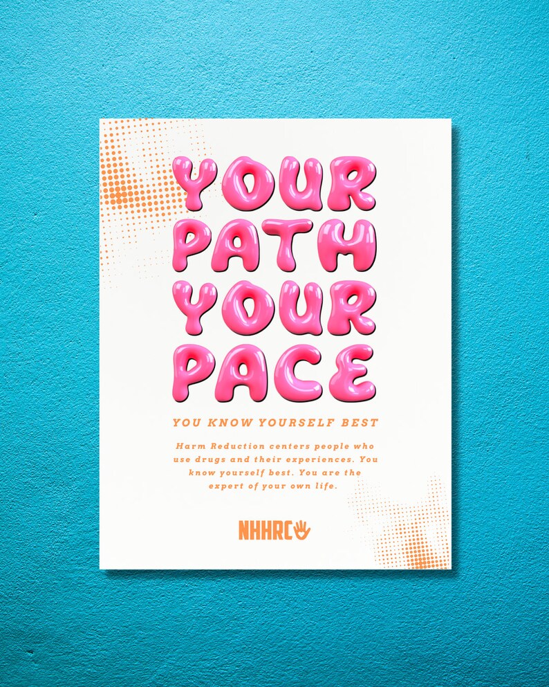 Your Path Your Pace Harm Reduction Poster - Etsy