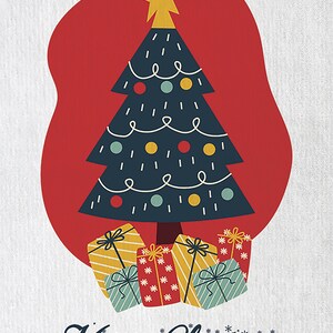 Christmas Tree Poster. Merry Christmas Poster. Digital Printing ...