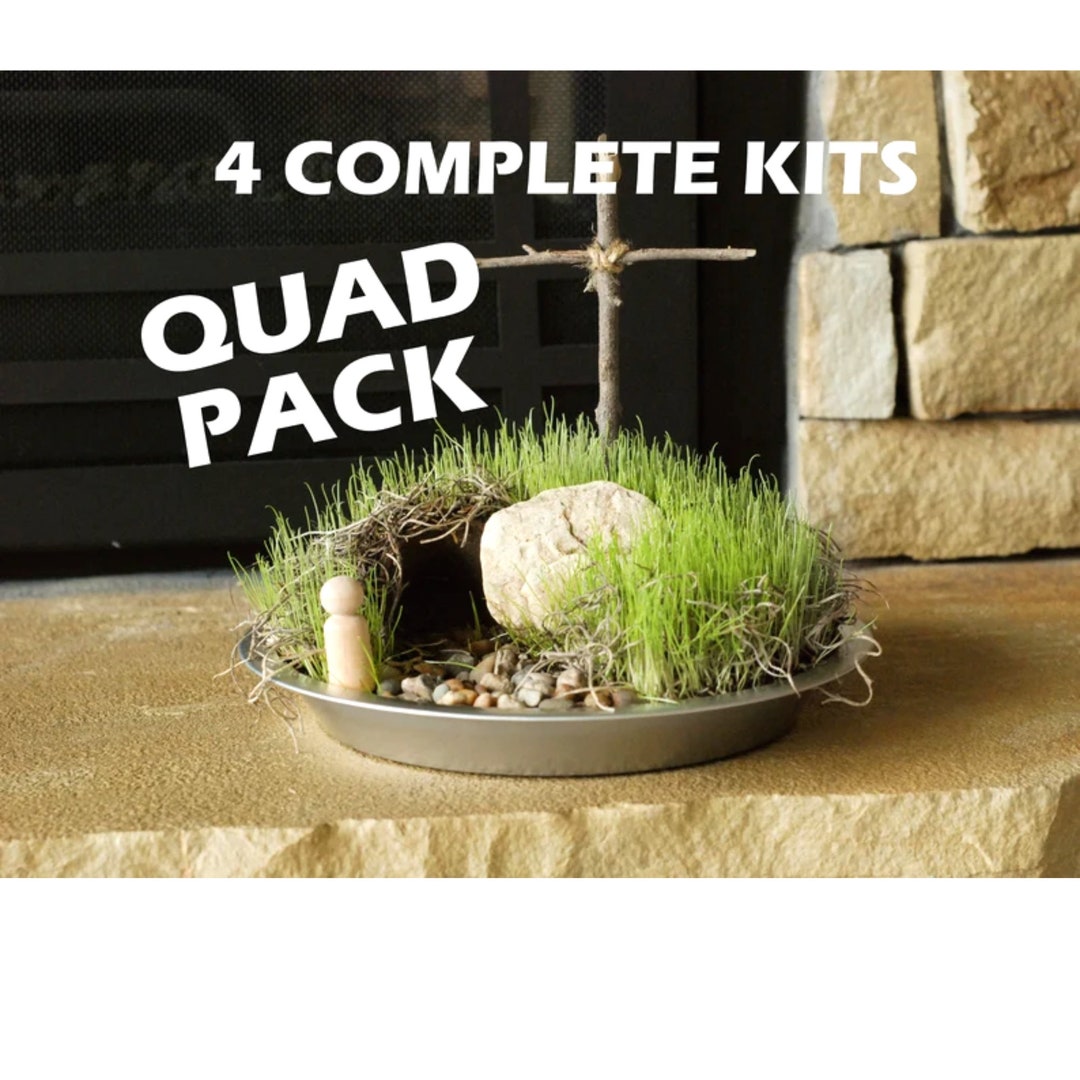 4 Complete Resurrection Garden Kits, Religious Home & Decor, DIY Zen ...