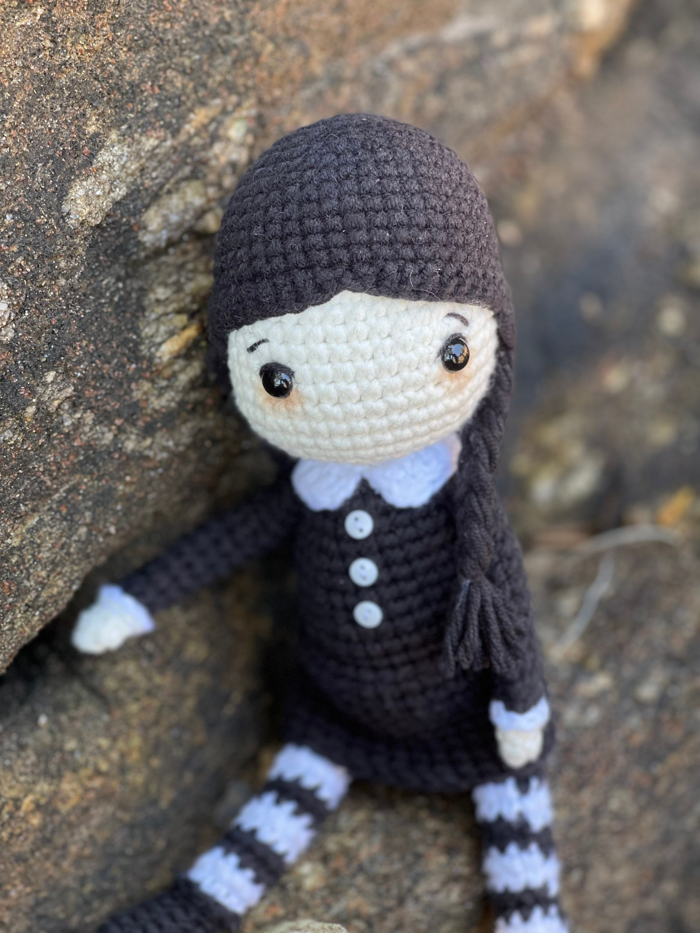 Wednesday Addams Crochet Doll Pattern - Etsy