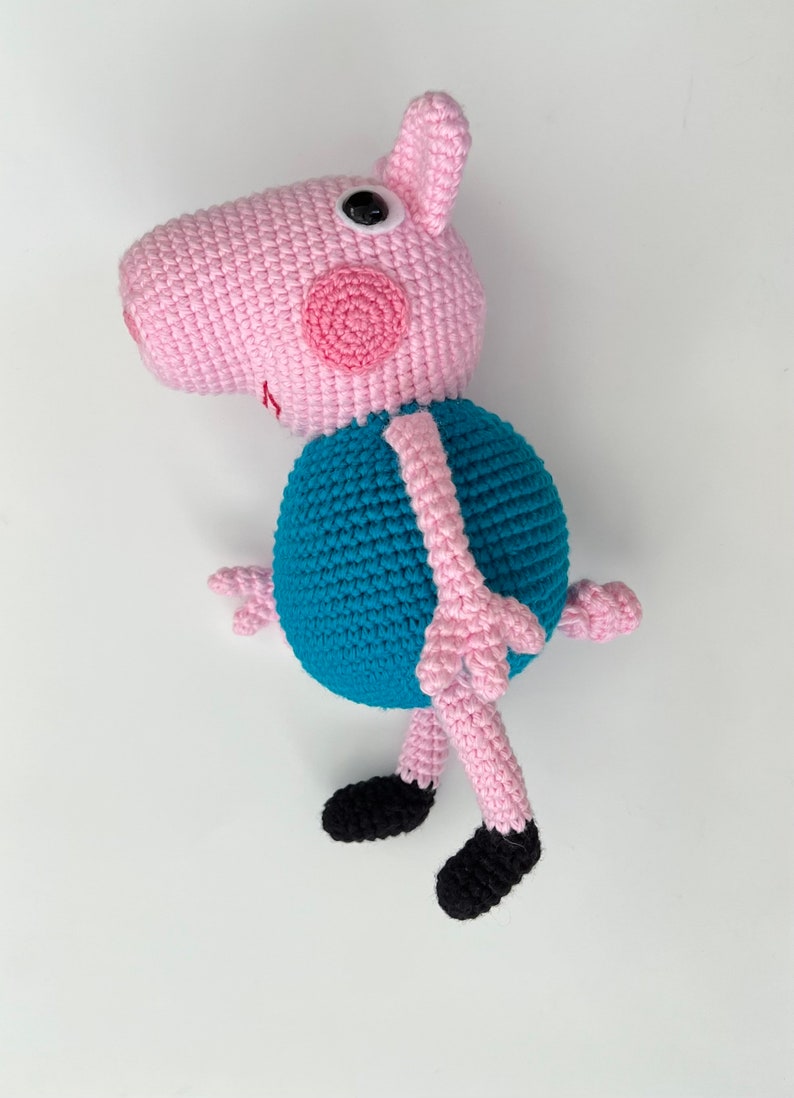 George Pig With Welly Boots and Mr.dinosaur Crochet Pattern - Etsy