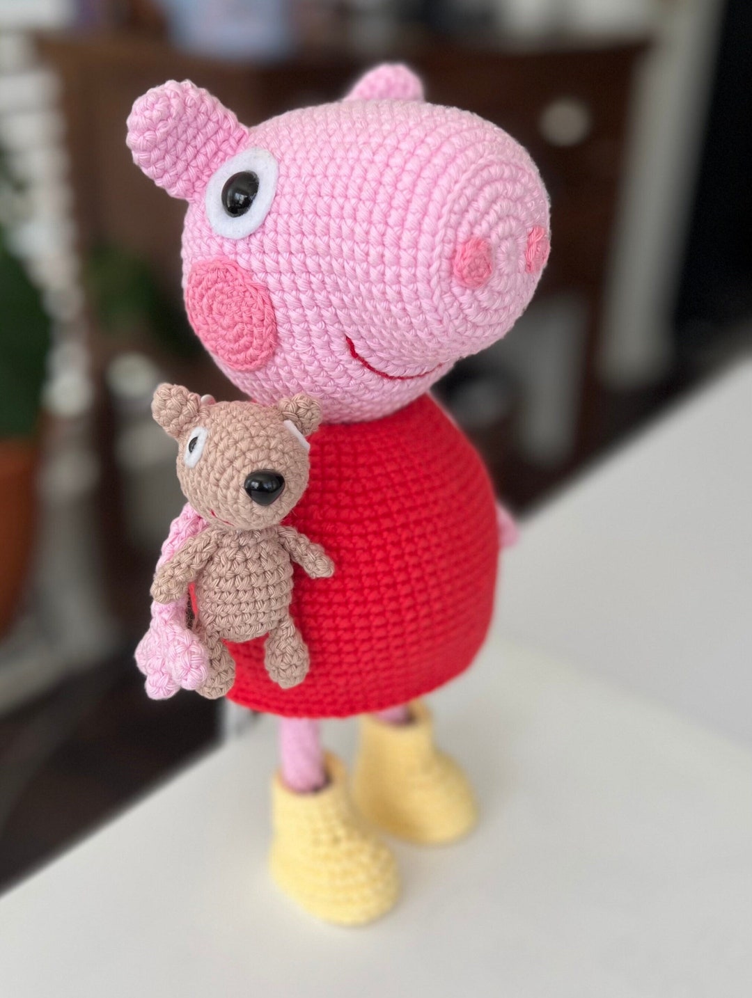 Peppa Pig, Wellies and Teddy Bear Crochet Pattern NOT A FINISHED TOY ...