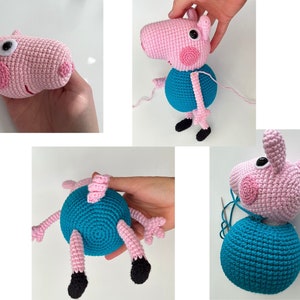 George Pig Crochet Pattern - Etsy