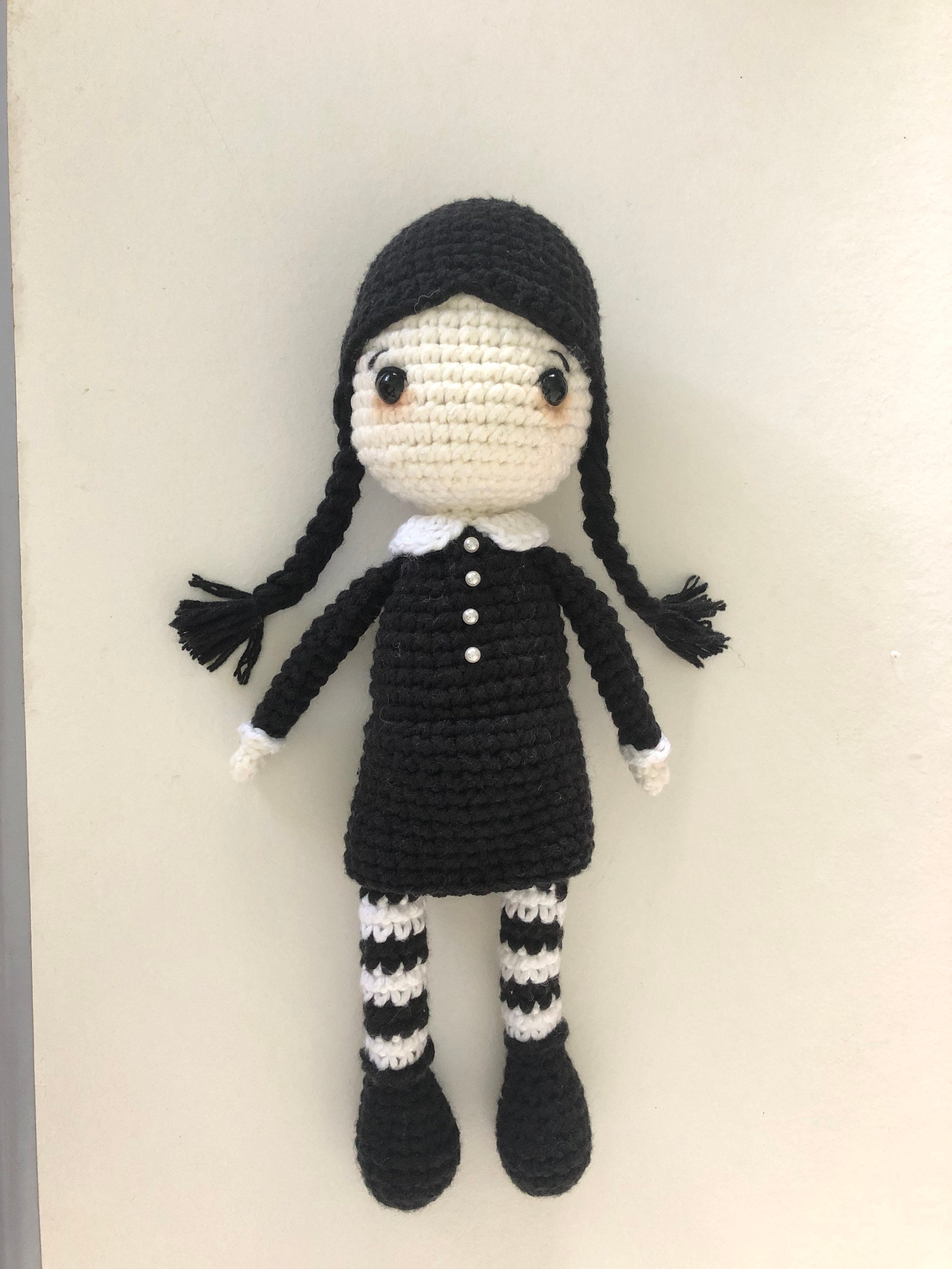 Wednesday Addams Crochet Doll Pattern - Etsy