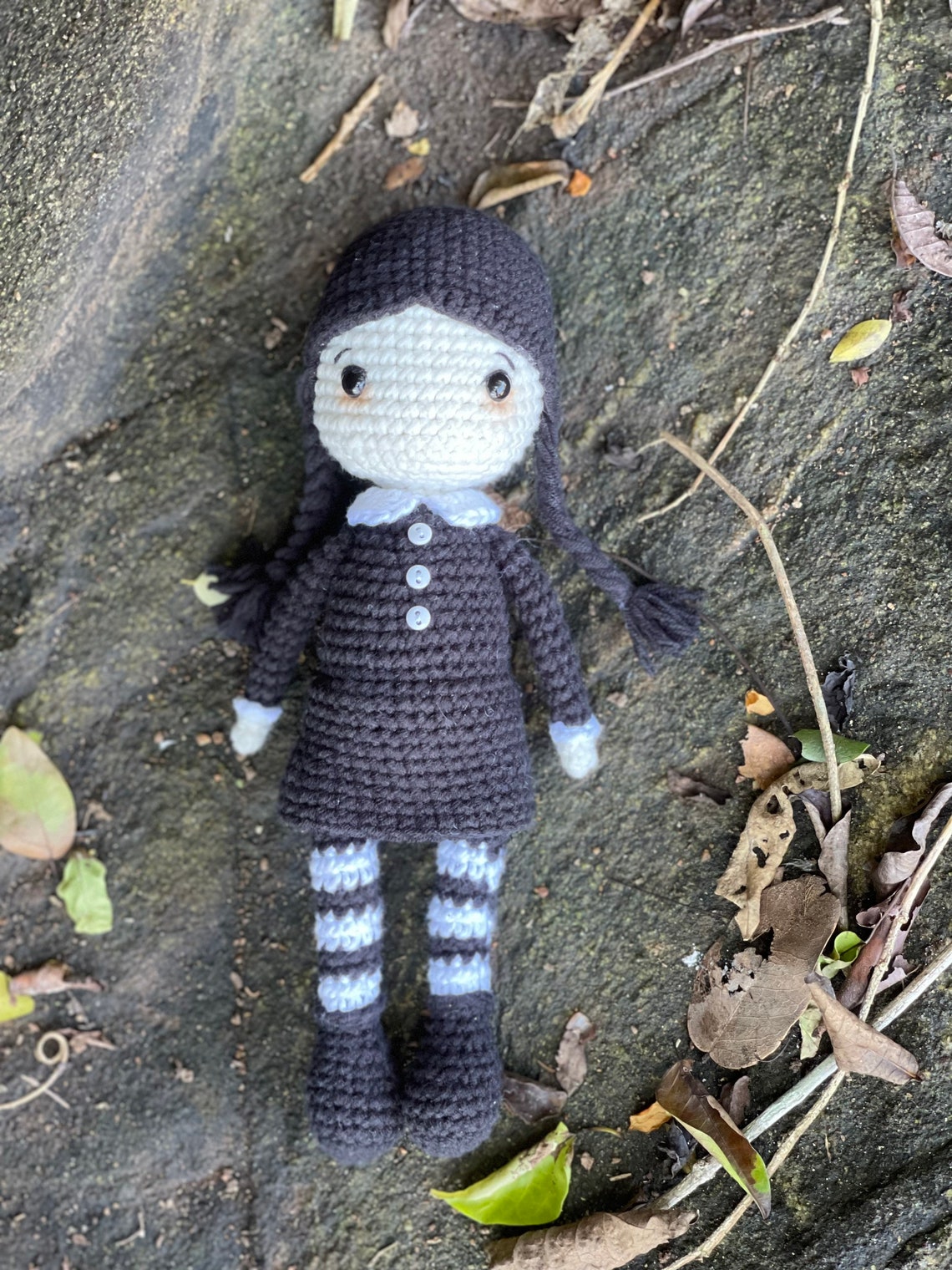 Wednesday Addams Crochet Doll Pattern - Etsy