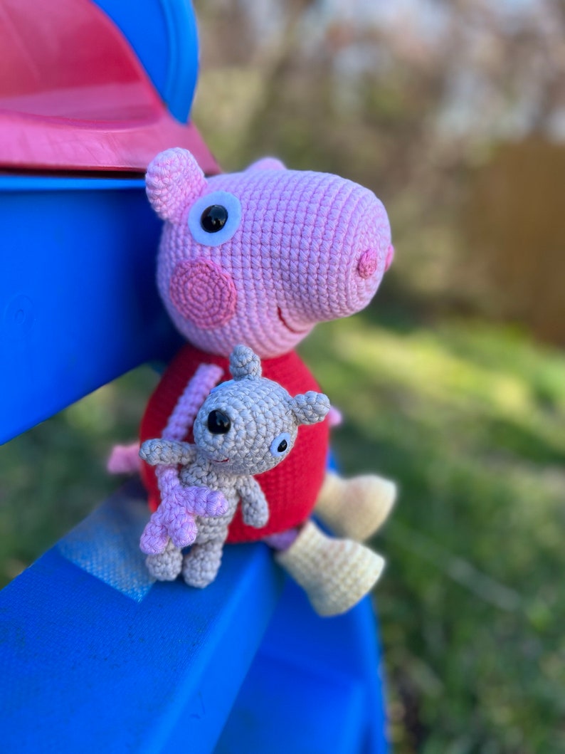 Peppa Pig Wellies and Teddy Bear Crochet Pattern - Etsy UK