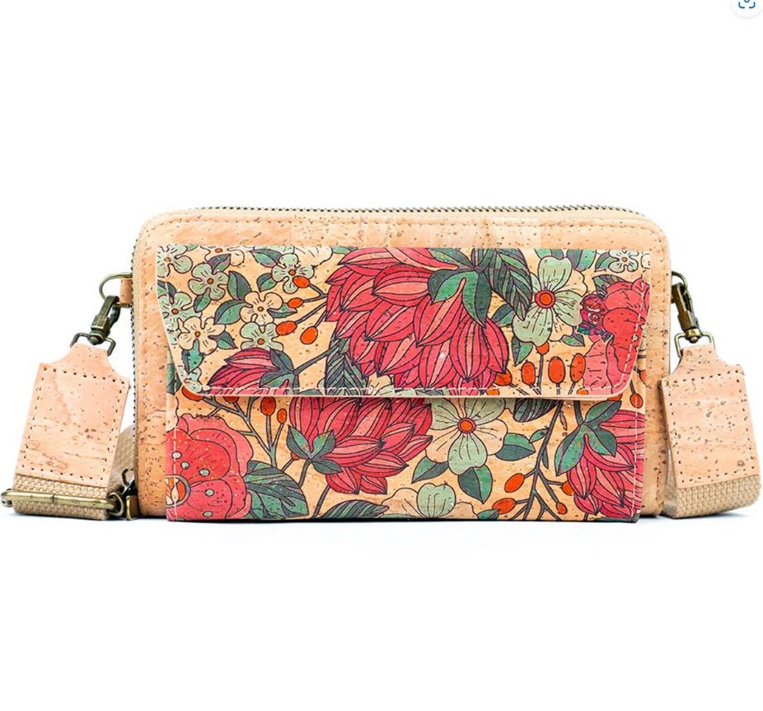 Eco-chic Natural Cork Women's Phone Purse/ Cork Bag Made With Cork ...